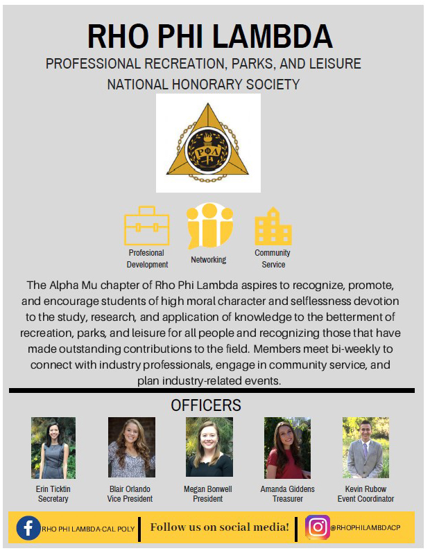 Club Information EIM and Rho Phi Lambda - Experience Industry Management - Cal Poly, San Luis Obispo